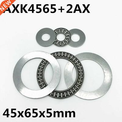 2pcs AXK4565+2AS Thrust Needle Roller Bearing 45x65x3 mm Thr