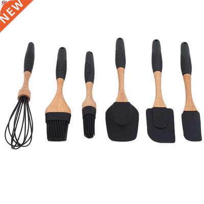 Ensemble d'outils de cuisson Silicone manche en bois aci