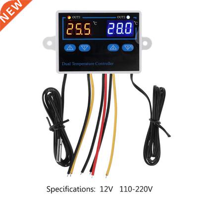 Dual Thermostat for ncubator 10A Dgtal Heatng Coolng Te