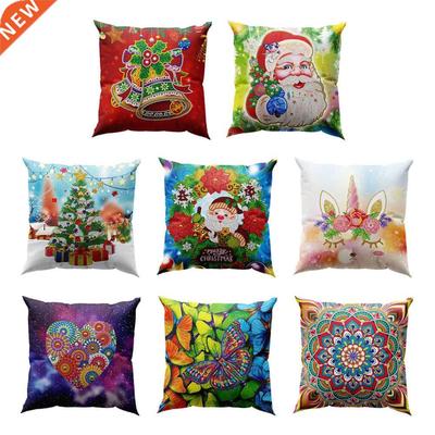 5D Mosaic Diamond Pillow Case Rhinestone Drawing Drilling Pi