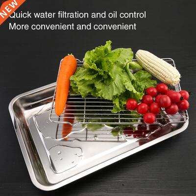 Plateau de cuisson acier inoxydable Barbecue nourriture piqu