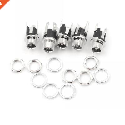 5 Pcs DC Power Jck Socket Femle Pnel Mount Connector Whol