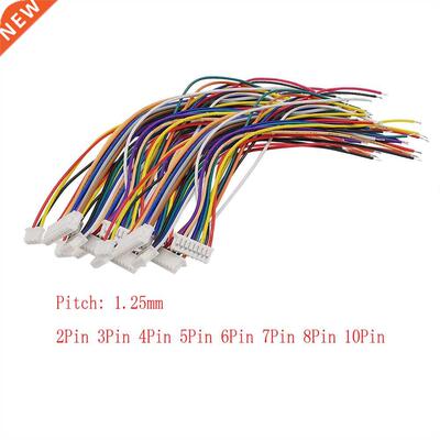 10Pcs Lenght 0cm JST 1.25mm 2//4/5/6/7/8/10 Pin Wire Cable