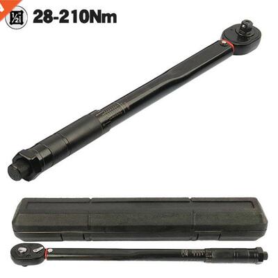 1/2 Torque Preset Torque Wrench Drive Tool 28-210 Nm Positi