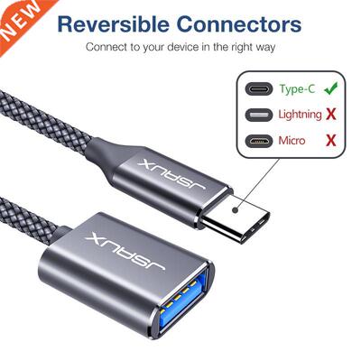 USB C Adapter OTG Type C Cable Male to USB A 3.0 Female Thun