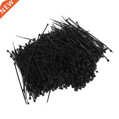 1000 Pcs Black nylon Cable Zip Tie Fasten Wrap 95mm x 2mm