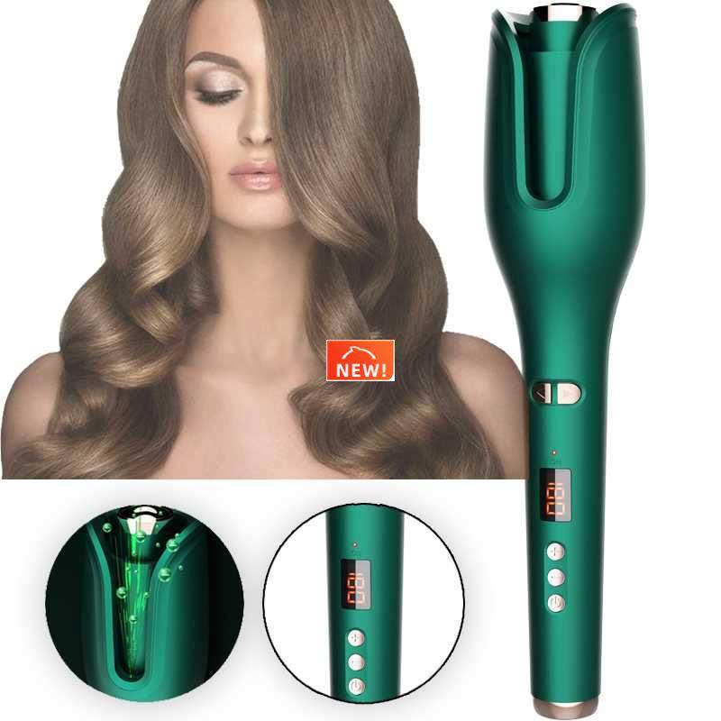 Electric Automatic Hair Curler Hair Curling Iron LCD Ceramic_虎窝淘