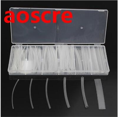 150Pcs Clear 100mm 2:1 Heat Shrink Tubing Polyolefin Transpa