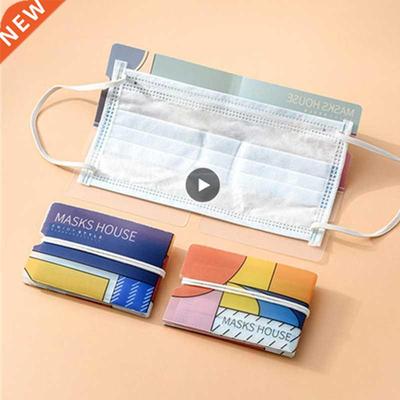 10pcs Masks Folder Clip Storage Case Box Dustproof Mask Con