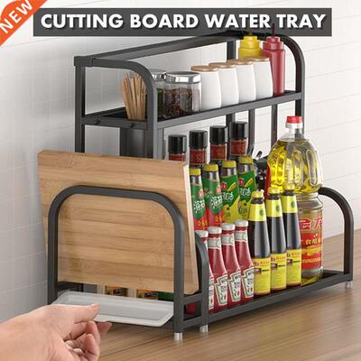 30/40/50cm Stainless Steel 3 Tier Kitchen Countertop Spice R