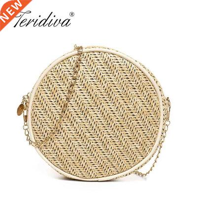 New Arrival Round Straw Beach Handbag Summer Mini Handmade S