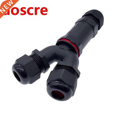 IP68 electrical cable waterproof connector Y branch connecto