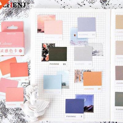 45pcs/box Color Card Stickers Inspiration Color Card Series