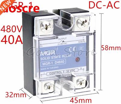 1PCS SSR 40A MGR-1 D4840 Load voltage 24-480V DC Control AC