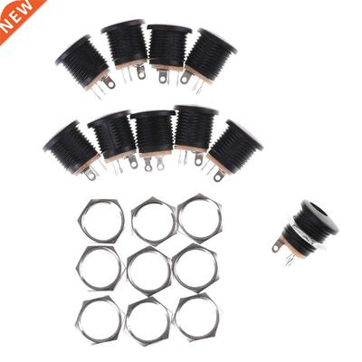 10Pcs 5.5*2.1/2.5*2.1mm Female Panel Mount Connector Plug A