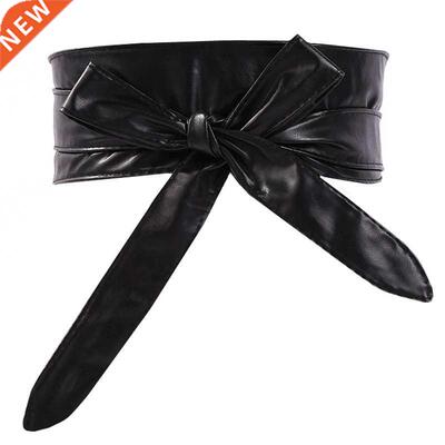 Fashion Ladies PU Leather Soft Luxury Girdle Waist Seal Wome