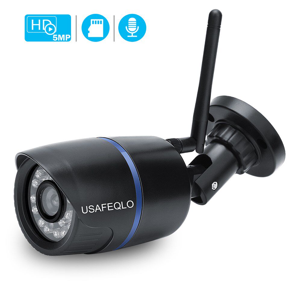 HD 5MP WIFI Wireless IP Camera 1080P Outdoor TF Card Slot S_虎窝淘