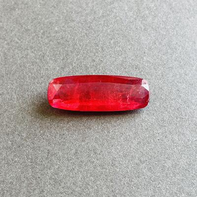 天然高品质蔷薇辉石巴西12.06克拉裸石戒面正红镶嵌定制GA彩宝