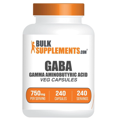 美国BulkSupplements.com Gamma 氨基丁酸GABA补充剂750毫克240粒