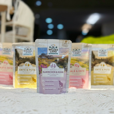 Wildesland王尔德德国鸡肉稚鸡小牛兔猫咪主食餐包100g