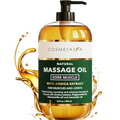 Cosmetasa Sore Muscle Massage Oil - 16.9 oz Soothes Muscl