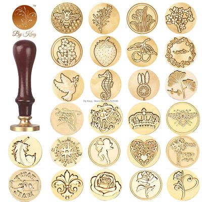 Brass Wax Seal Stamp Diy Fire Lacquer Greetings Gaisy Rose S