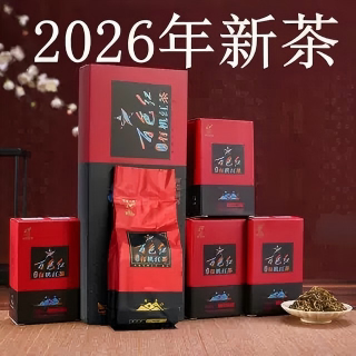 新茶2026年有机红茶红韵广西凌云浪伏特级蜜香红茶型160克条盒装