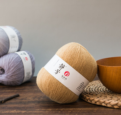 腈纶开司米细毛线团手