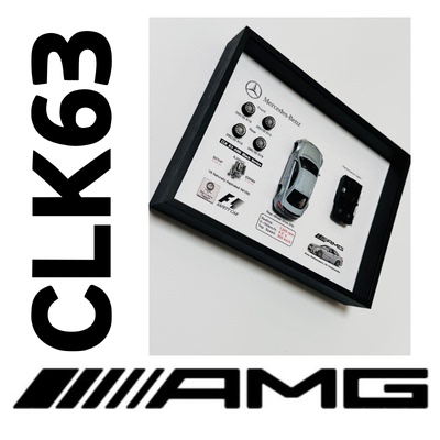 Mercedes 奔驰AMG CLK63纪念3D相框车迷礼物情怀车F1赛车周边好物