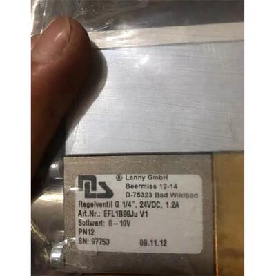 德国LANNY阀比例阀调节阀 NR.EFL1B99JU V1 97753 D-75323议价