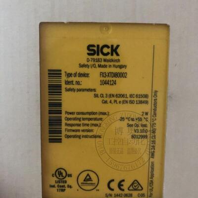 全新SICK施克继电器FX3-XTDI80002 1044124 v3.10.0现货询价