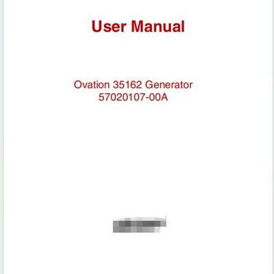 议价AE Ovation 35162 Generator Use可维修