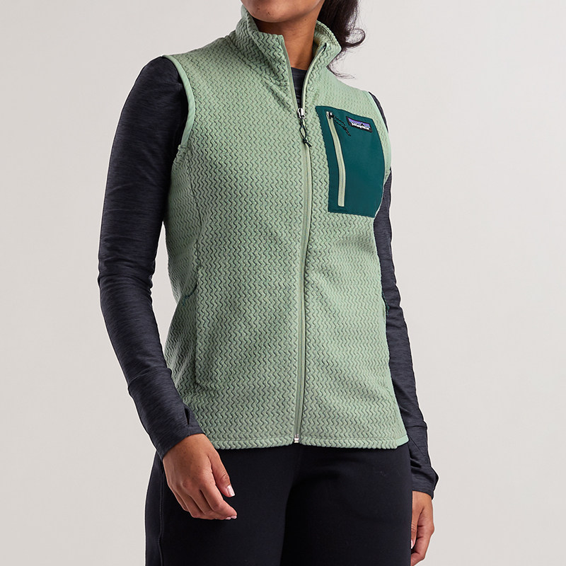 新款巴塔R1 Air Vest抓绒马甲女士透气保暖背心Patagonia 40290