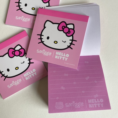 澳洲smiggle hellokitty便签本便签纸便签本子DIY可爱装饰纸无粘