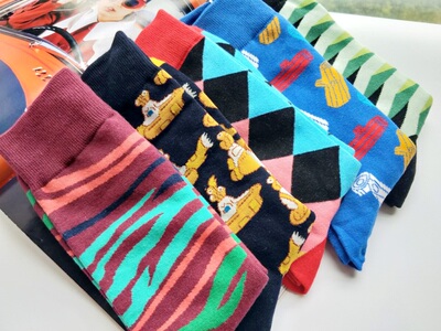 个性风街头韩版卡通长袜