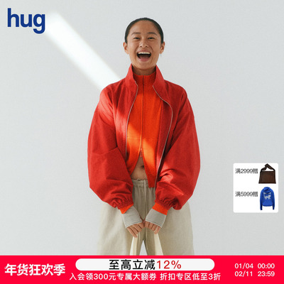 【COMMXN COMMXN】hug 2026早春新款轻盈亚麻立领短夹克