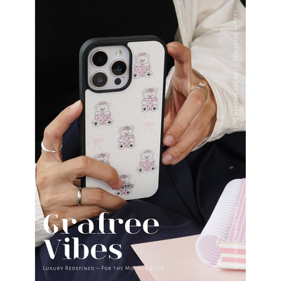 原创草莓小熊iphone手机壳