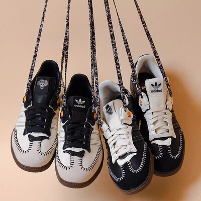 adidas阿迪达斯桑巴与亡灵节板鞋