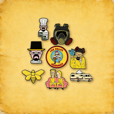 绝命毒师 Breaking Bad 徽章 炸鸡店 LOGO 胸针 美剧周边金属别针