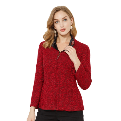 玫而美品牌专柜时尚华丽春秋外套