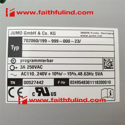 议价拍前咨询MO 00527442 久茂温控器 iTRON DR100  702060/199-9