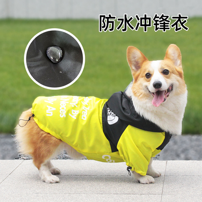 防水全包柯基法斗宠物狗狗雨衣