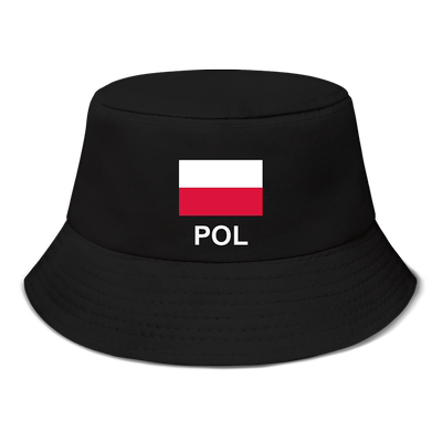 波兰Poland国家足球帽子男女太阳帽渔夫帽学生防晒钓鱼帽设 无界