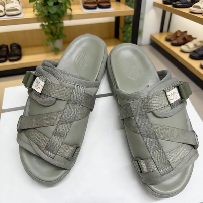 Visvimlaoliu25ss牛皮拖面包鞋拼接百搭陈冠希同款网红男鞋