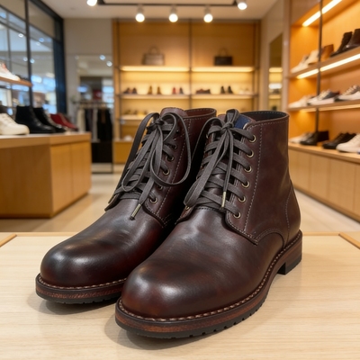 （国内现货）visvimlaoliu brigadier 6孔泥染B鞋手工固特异