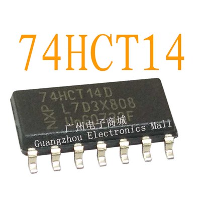 74HCT14D/SOP-14逻辑芯片数字液晶屏继电器电源驱动板模块IC