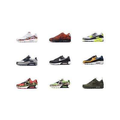 【攀登】NikeAirMax90复古运动舒适时尚织物减震低帮气垫跑步鞋