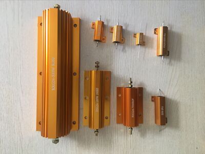 RXG24-100W大功率黄金铝壳电阻器放电预充电阻0.1欧2R3456789负载