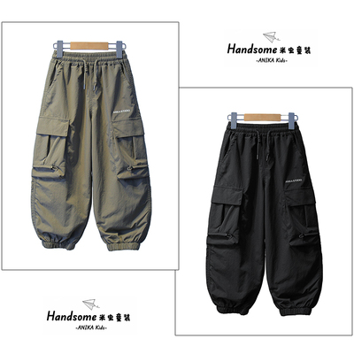 ANIKA童装儿童薄款工装裤26春季新品男女童休闲裤运动长裤潮3114