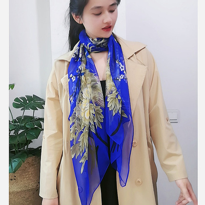 春夏秋冬长丝巾女雪纺丝巾